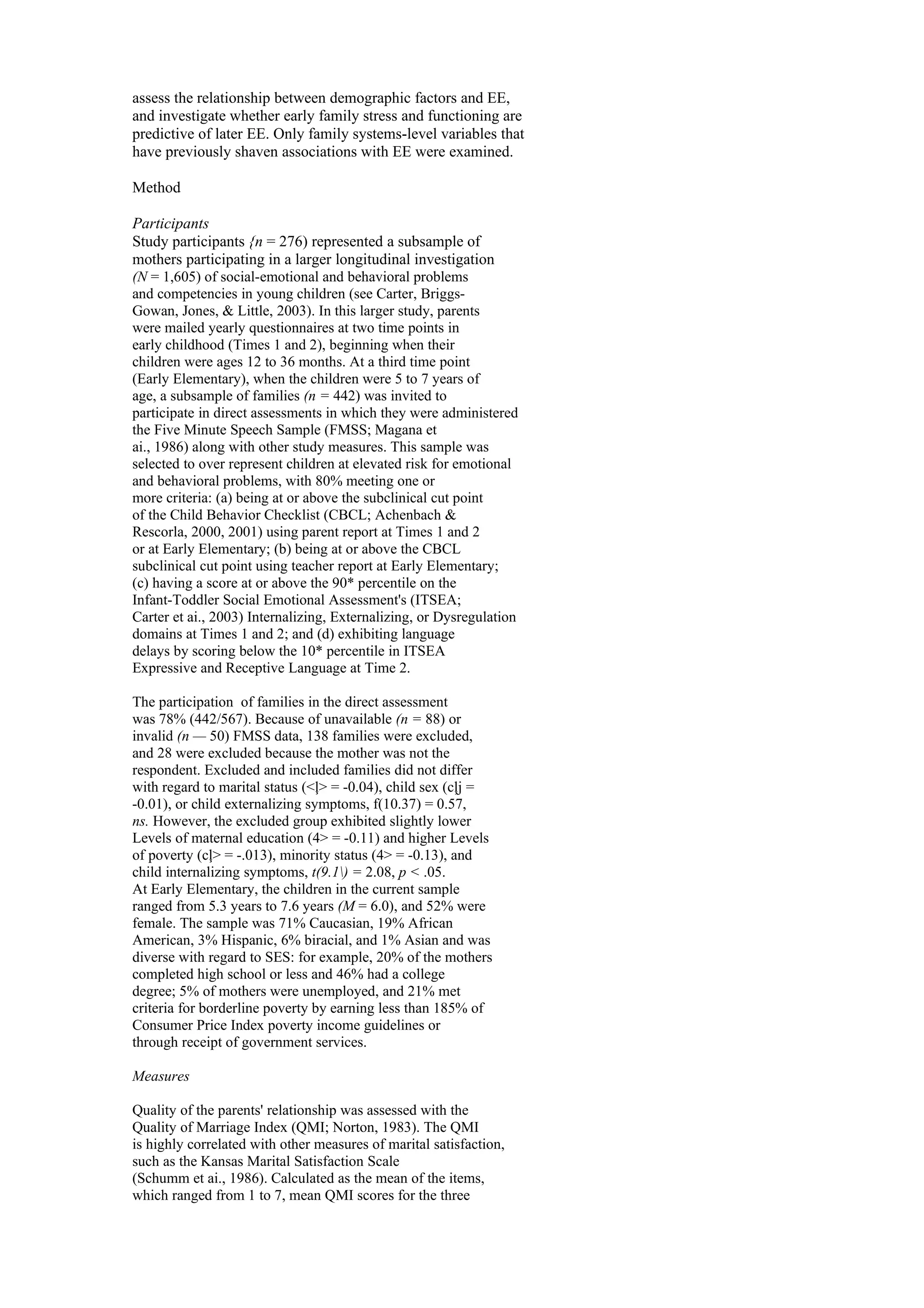 Expressed Emotion | DOC