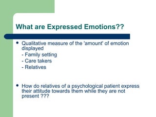 Expressed emotions | PPT