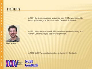 Expressed sequence tag (EST), molecular marker | PPTX