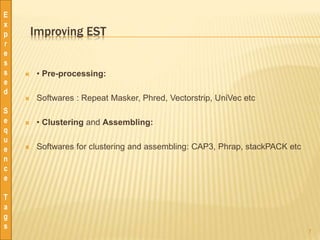 Expressed sequence tag (EST), molecular marker | PPTX