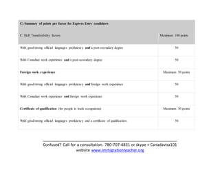 Express entry to Canada | PPT