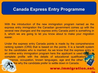 Express entry canada points | PPT