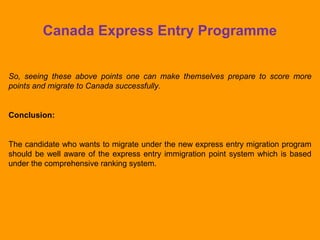 Express entry canada points | PPT
