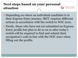 Express Entry candidates will be impacted by NOC.pptx