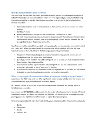 Express Entry Proof of Funds Requirements Are Updated by IRCC.docx