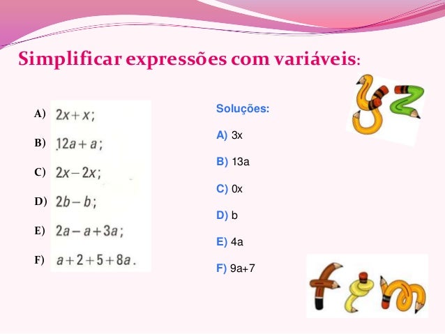 Expressões Com Variáveis