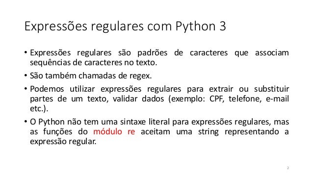 Expresiones Regulares Python