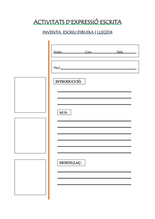 Expressió escrita imatges 4art | PDF