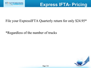 Express ifta overview | PPT