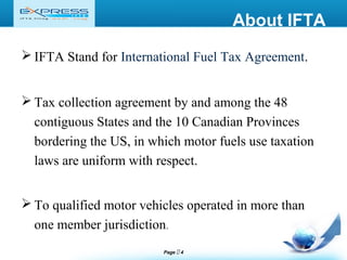 Express ifta overview | PPT