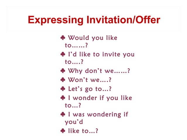 Expressing Invitation and Offer | PPT