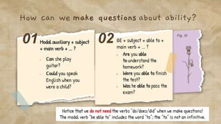 Expressing abilities | PPTX