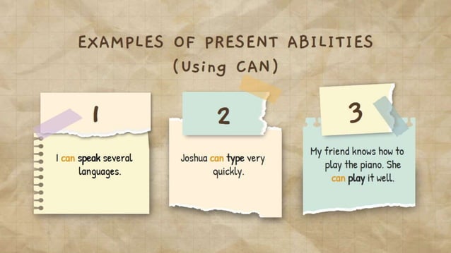 Expressing abilities | PPTX