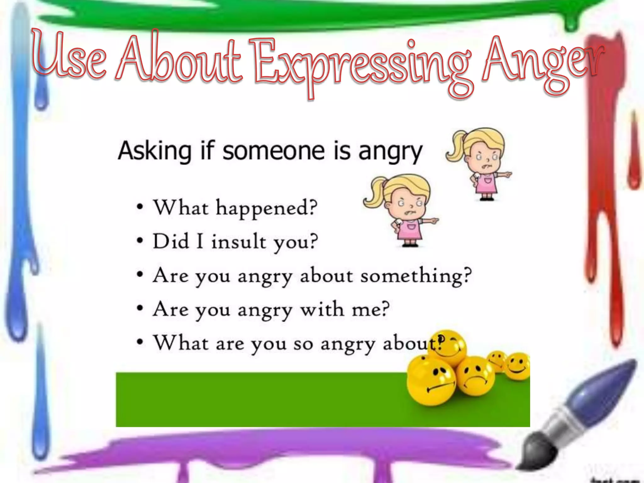 Expressing anger | PPTX