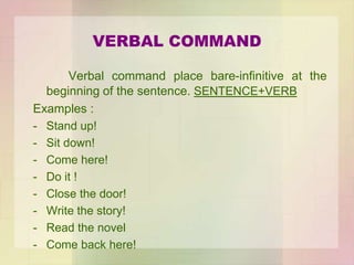 ppt Expressing command | PPT