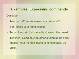 ppt Expressing command | PPT