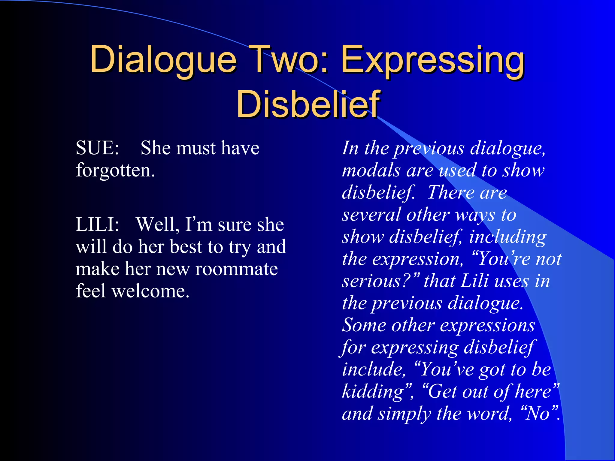 Expressing doubt in American culture | PPT