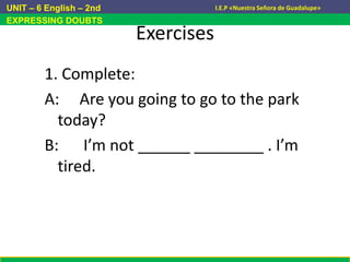 Expressing doubts | PPTX