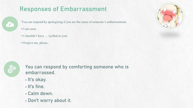 Expressing embarrassement and anger | PPTX