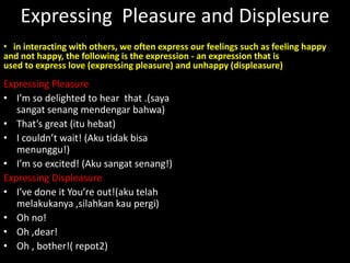 Expressing feeling | PPTX