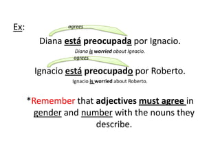 Expressing feelings using estar | PPTX