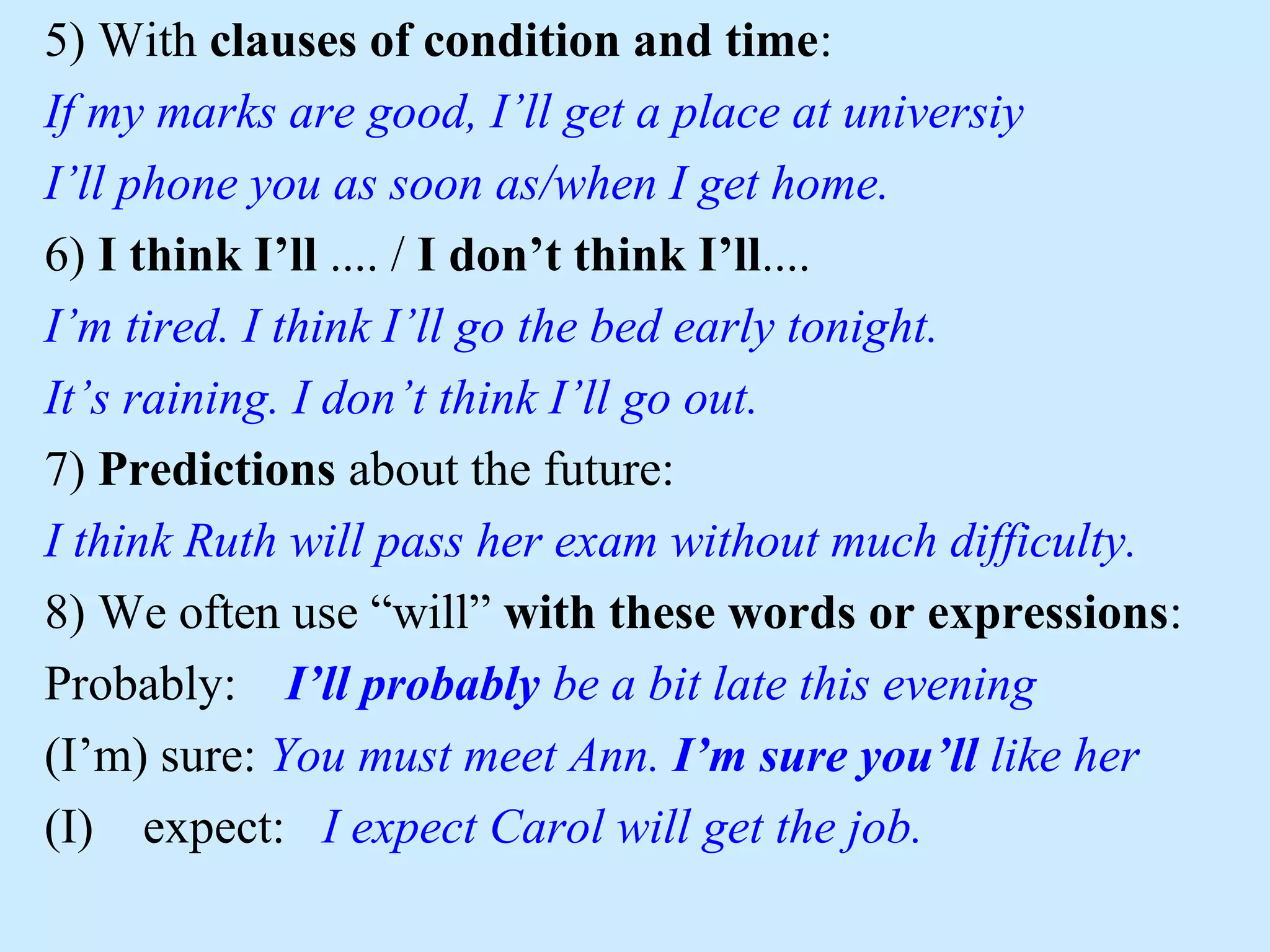 Expressing future in english.1º Bach. | PPT