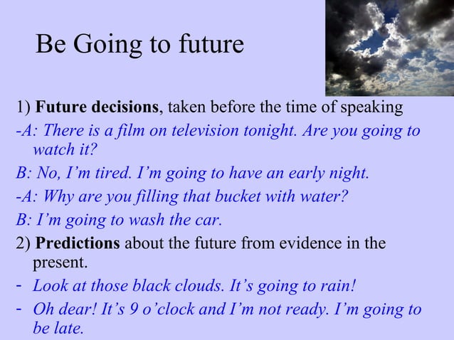 Expressing future in english.1º Bach. | PPT