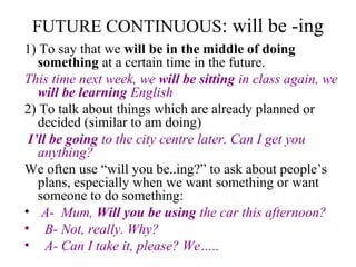 Expressing future in english.1º Bach. | PPT