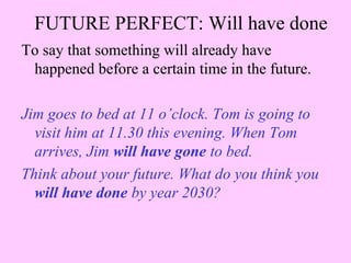 Expressing future in english.1º Bach. | PPT