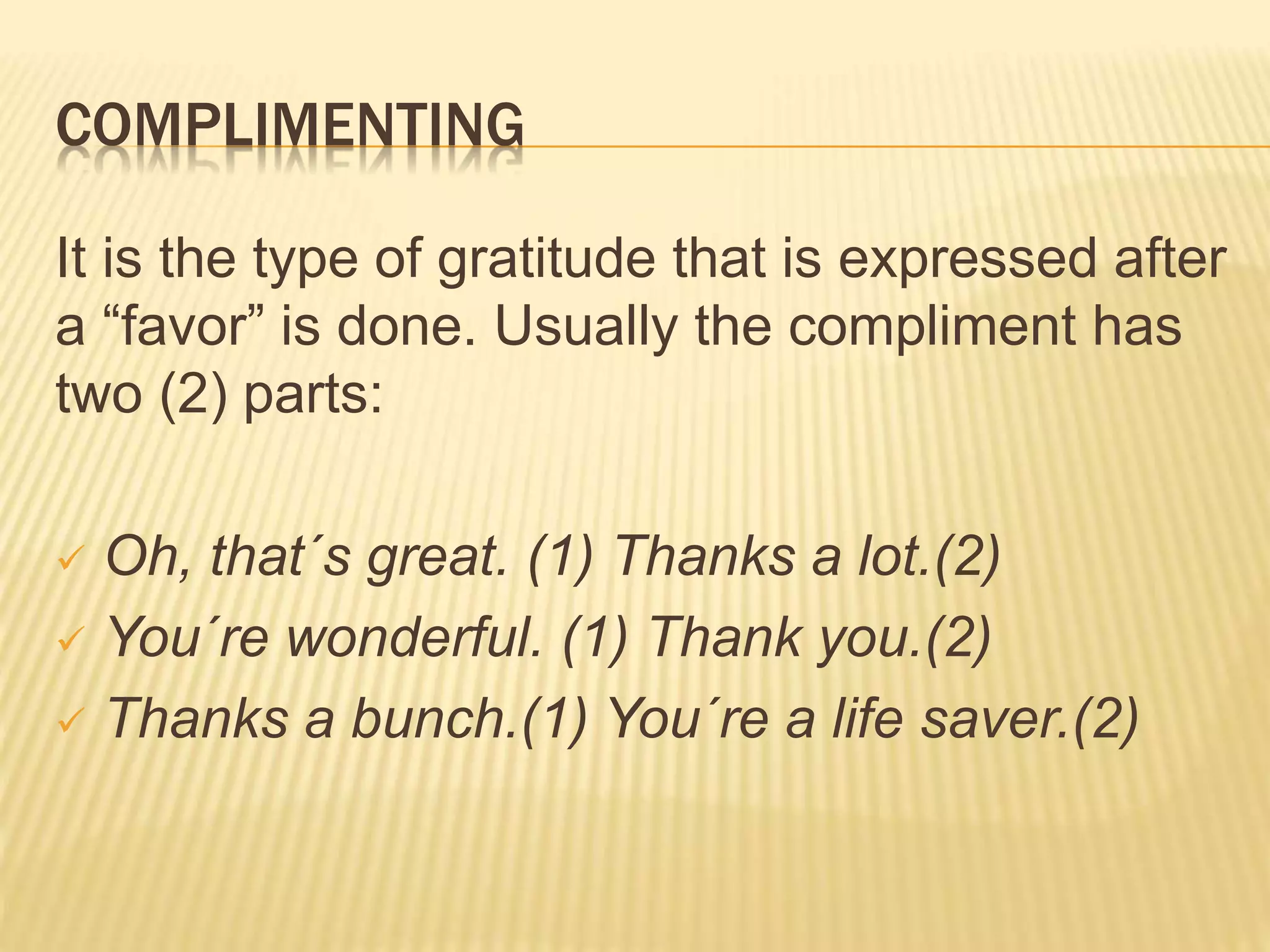 Expressing gratitude in English | PPTX