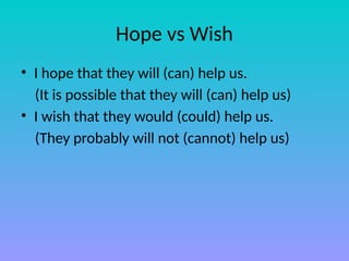 expressing hope and wish ppt.pptxenhkish | PPTX