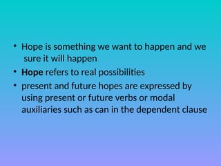 expressing hope and wish ppt.pptxenhkish | PPTX