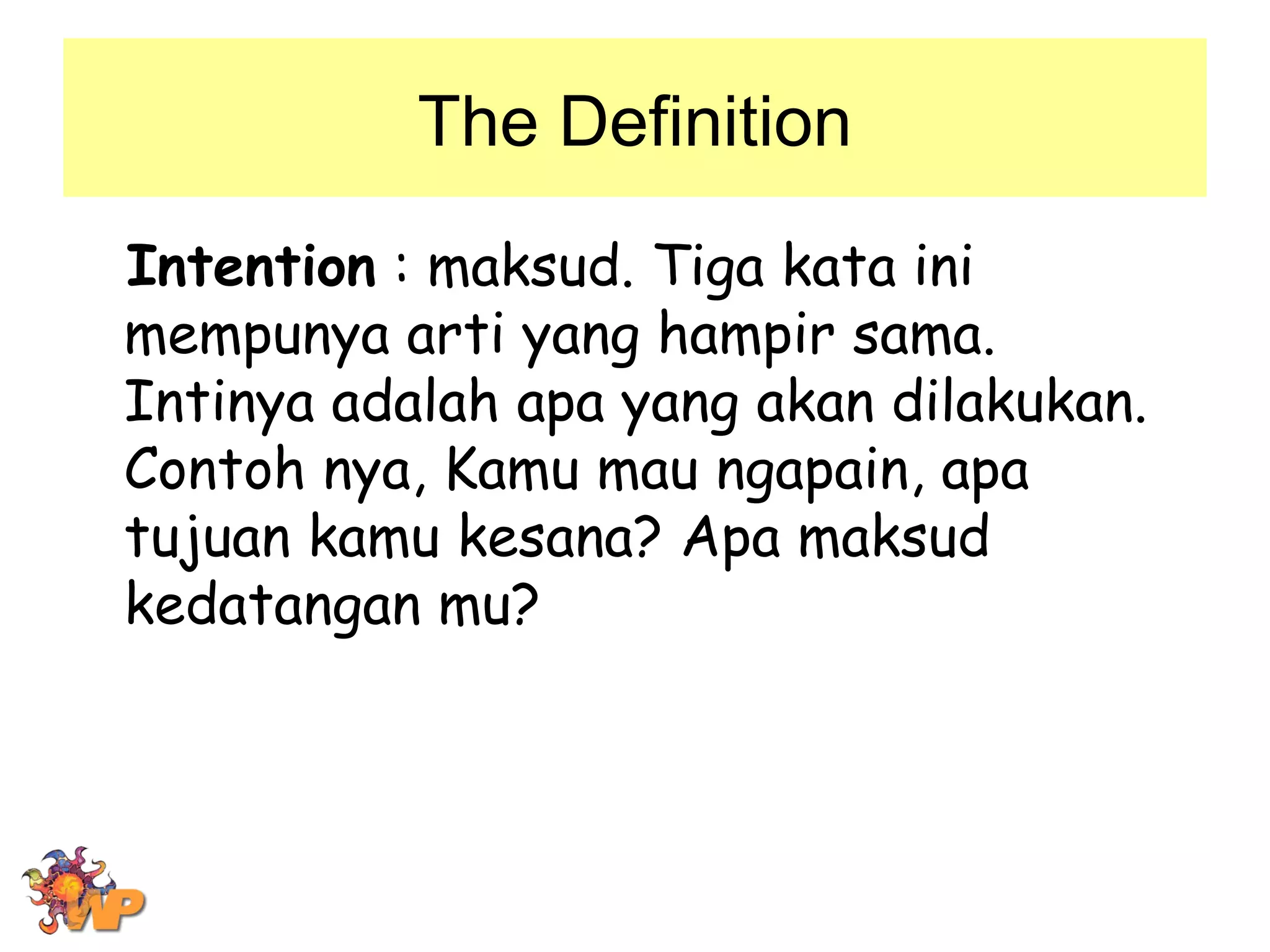 Expressing intention | PPT
