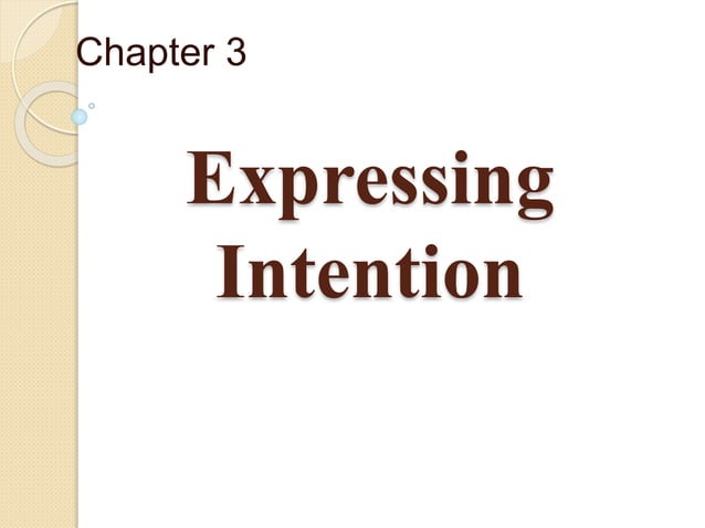 Expressing intention | PPTX