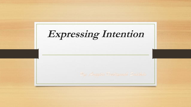 Expressing Intention ppt.pptx materi ajar | PPT