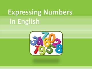 Expressing numbers | PPTX
