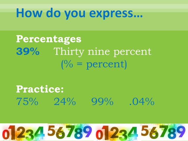 Expressing numbers | PPT