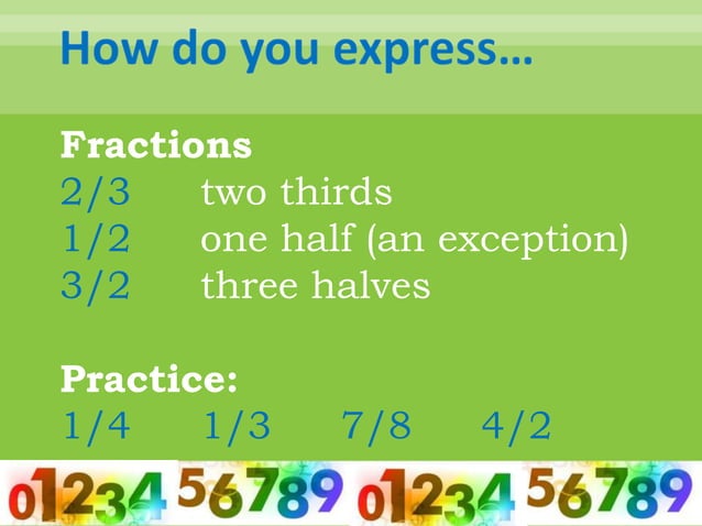 Expressing numbers | PPT