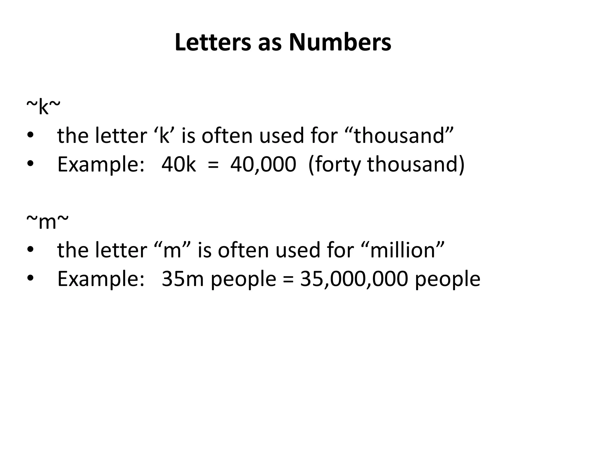 Expressing Numbers | PPTX