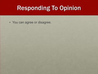 Expressing opinion | PPTX