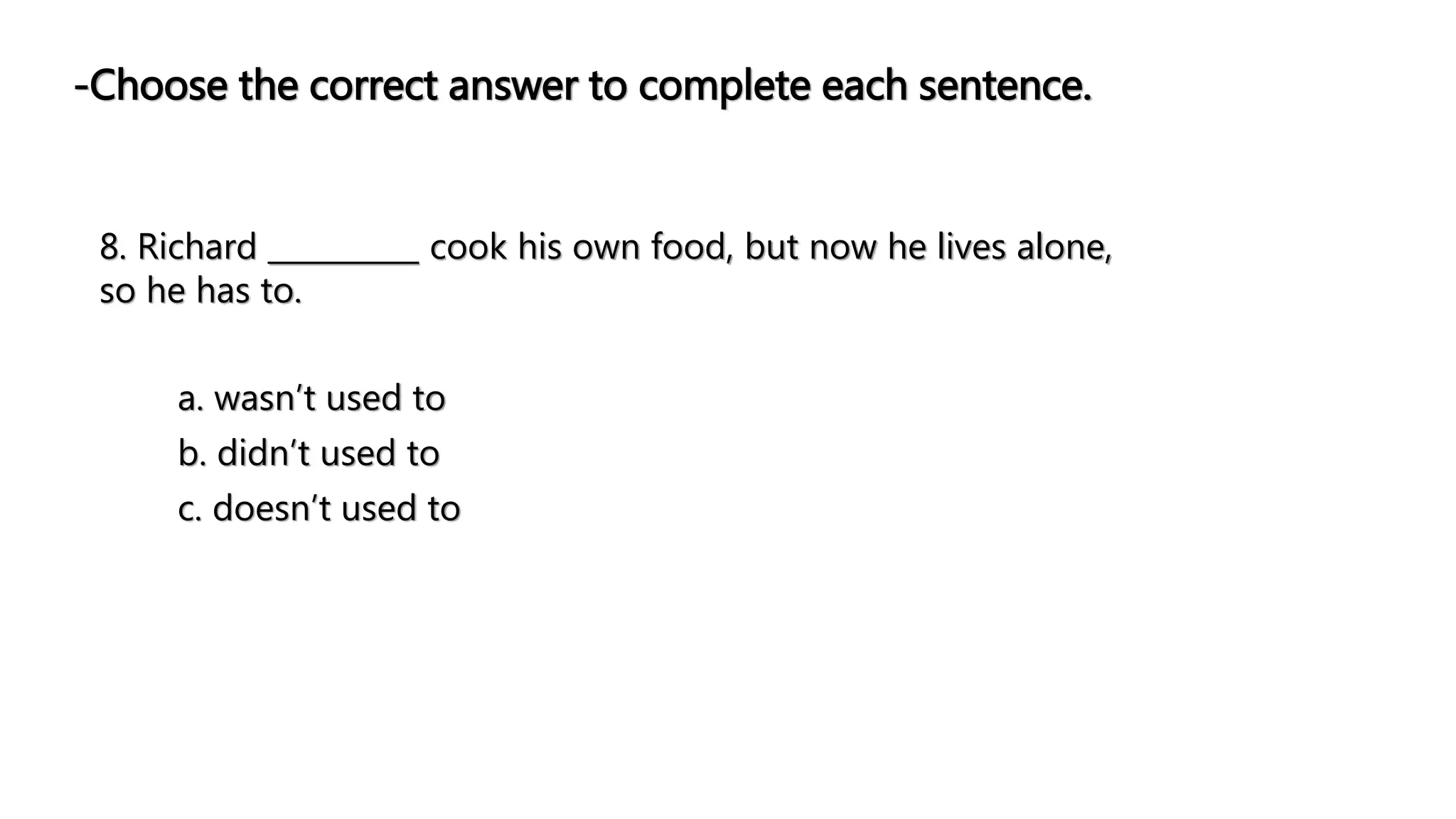 Expressing past habits test - raúl arano | PPT Expressing past habits test - raúl arano | PPT