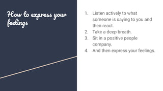 Expressing personal feelings, how to express personal feelings and ...