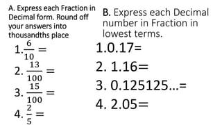 Expressing Rational Numbers from Fraction form to decimal.pptx