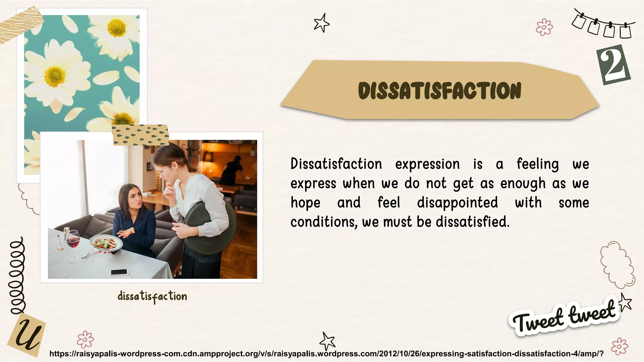 Expressing satisfaction and dissatisfaction | PDF