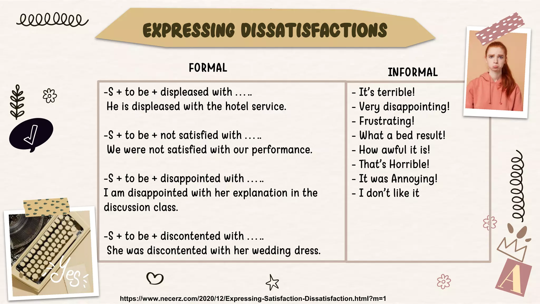 Expressing satisfaction and dissatisfaction | PDF