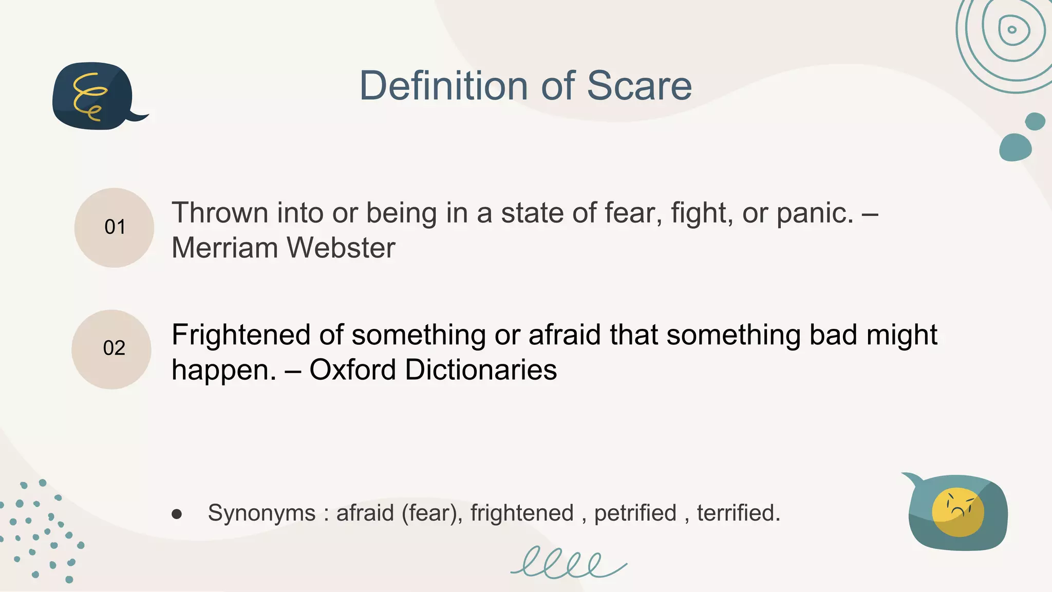 Expressing scared | PPT