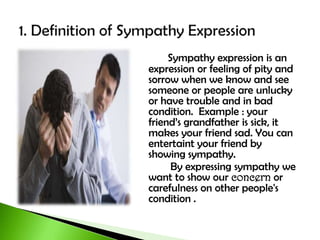 Showing Sympathy