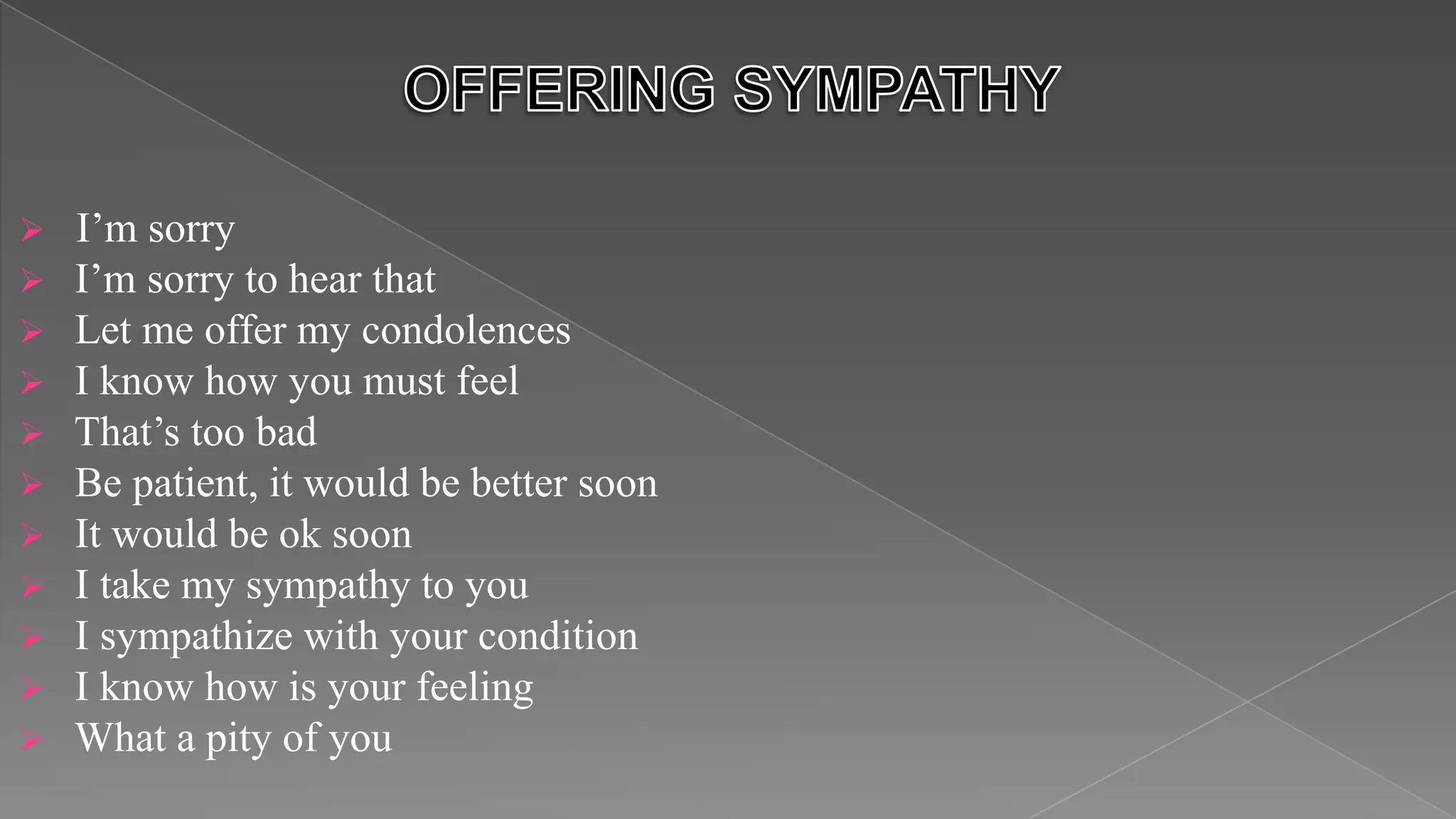 Expressing Sympathy | PPTX