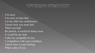 Expressing Sympathy | PPTX