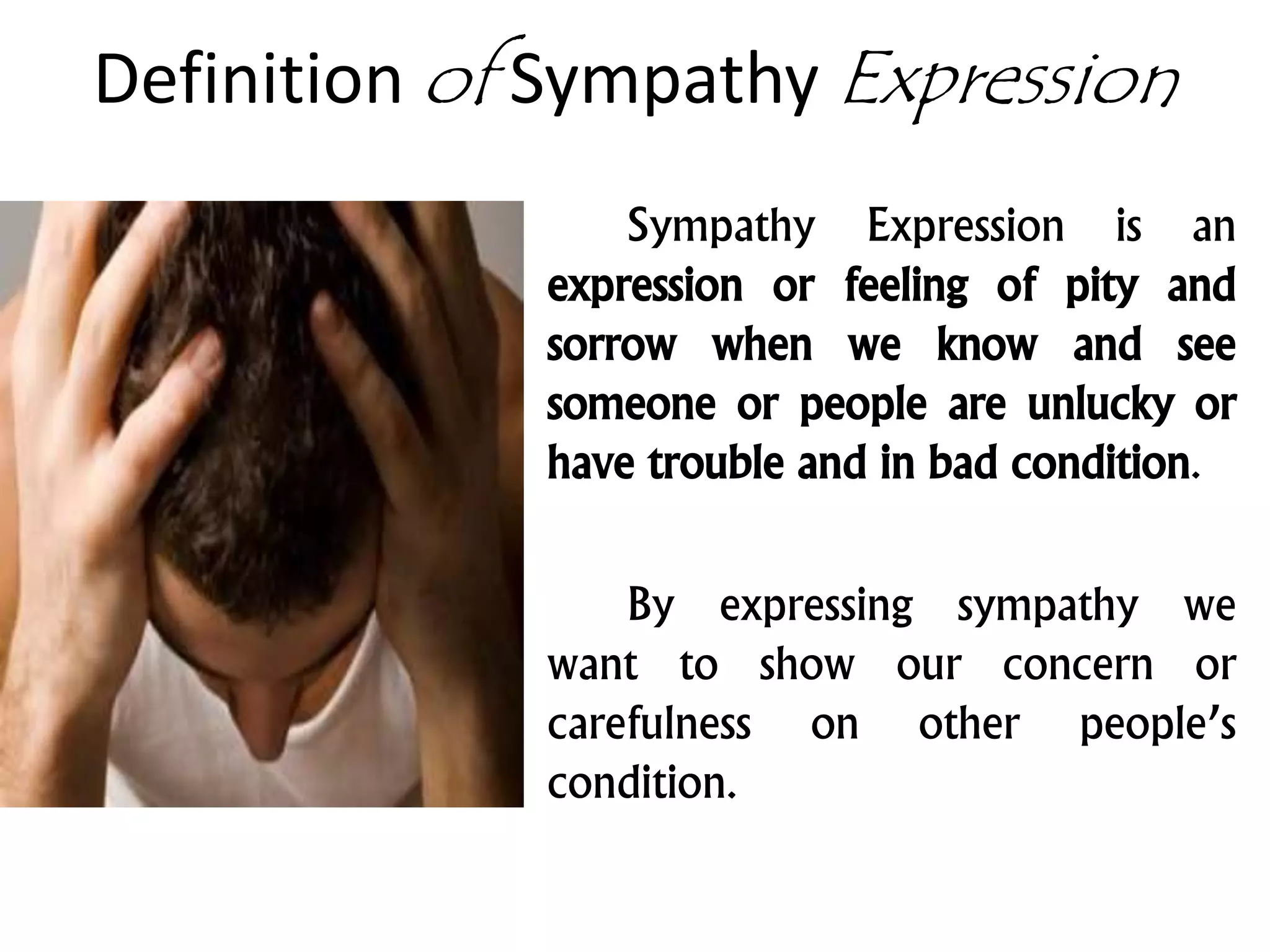 Expressing Sympathy | PPTX
